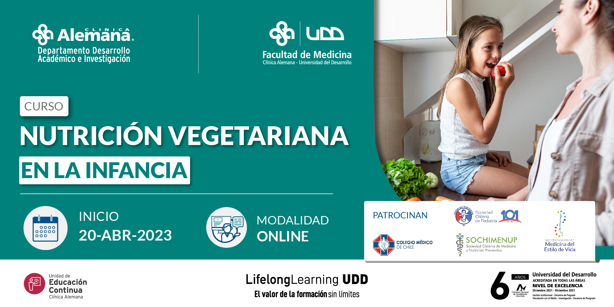 Curso Nutrición Vegetariana en la Infancia | Colegio Médico